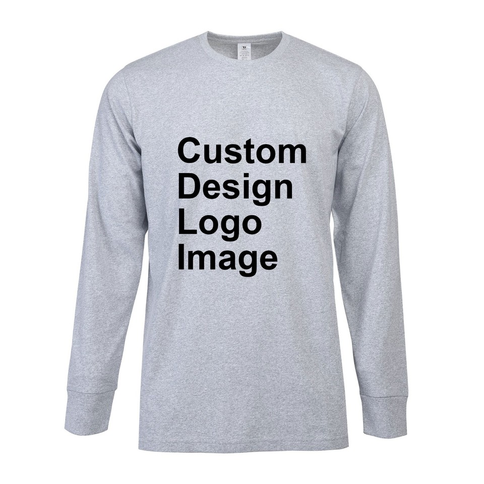 Custom Long Sleeve T Shirts, Personalized T-shirt, Logo, Image, Photos ...