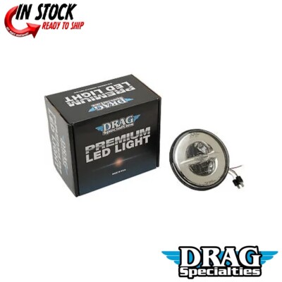 Drag Specialties 2001-1542 Chrome 7" Reflector Style LED Headlamp ONLY ...