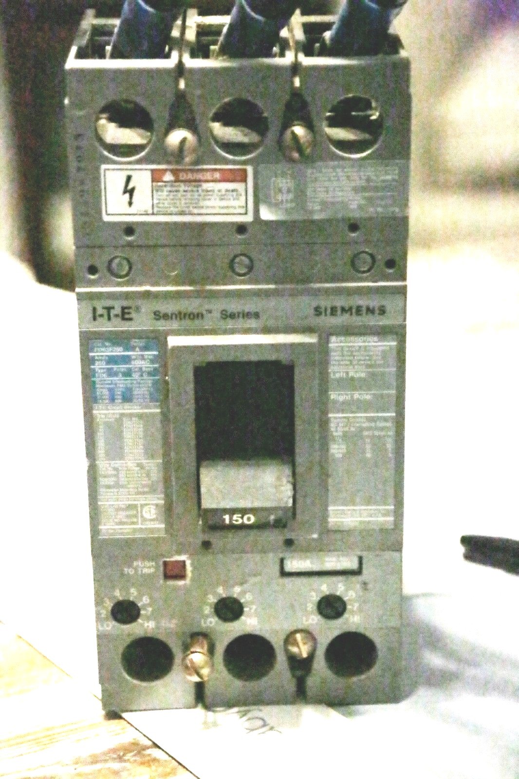 Siemens ITE Sentron series 150 amp breaker | eBay