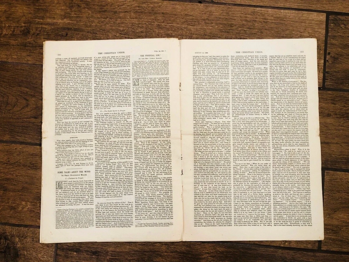 1890 Old Newspaper Cover