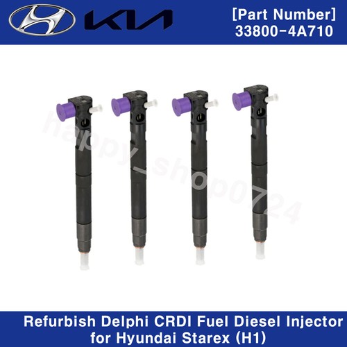 338004A710 Refurbish CRDI 4pcs Fuel Diesel Injector for Hyundai Starex ...