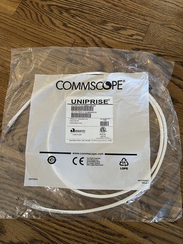 Lot of 20- Commscope Uniprise 5Ft Cat 6 Patch Cords - Part # UNC6-WH-5F ...