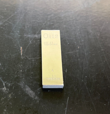 Gauge Blocks - Starrett Webber Gage Blocks