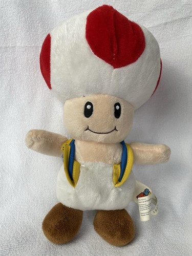 Nintendo Official Super Mario Toad Plush Stuffed Toy 11” 99234087000| eBay
