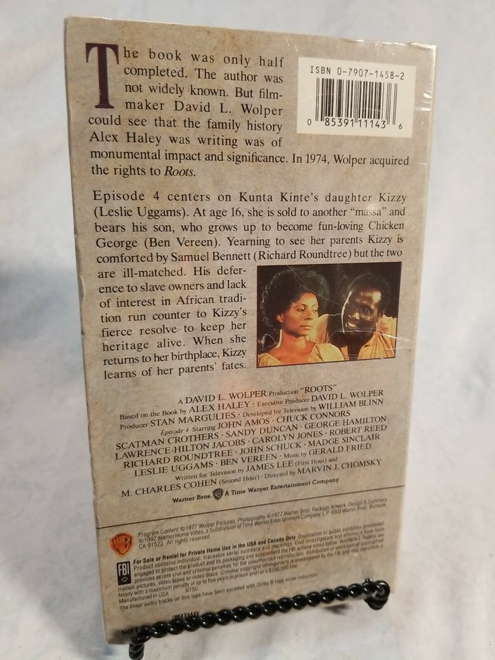 Roots - Episode 4 (VHS, 1991) NEW Still SEALED! 85391111436 | eBay