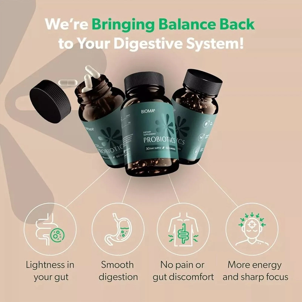 1-5x Bioma Probiotics for Digestive Health 3 In 1 Gut Health Probiotic ...