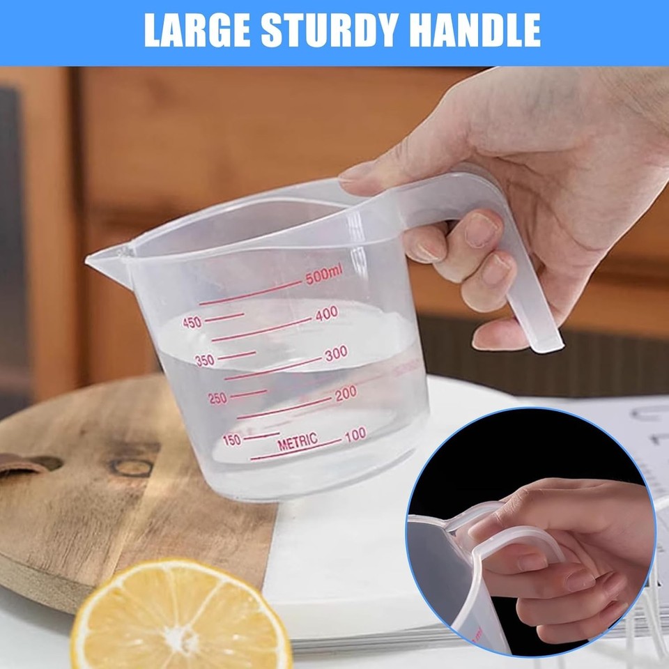 Essentials (3-Pack) Glass Measuring Cups Set, (1, 2 & 4 Cup) Measuring ...