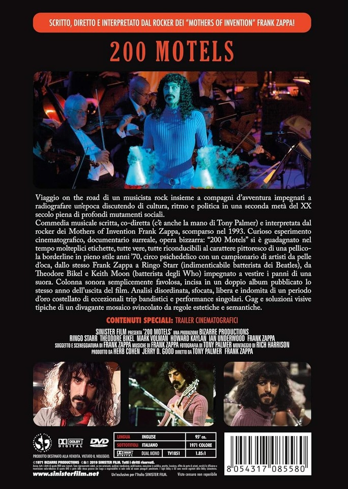 200 Motels (DVD) Mark Volman Ian Underwood Howard Kaylan George Duke ...