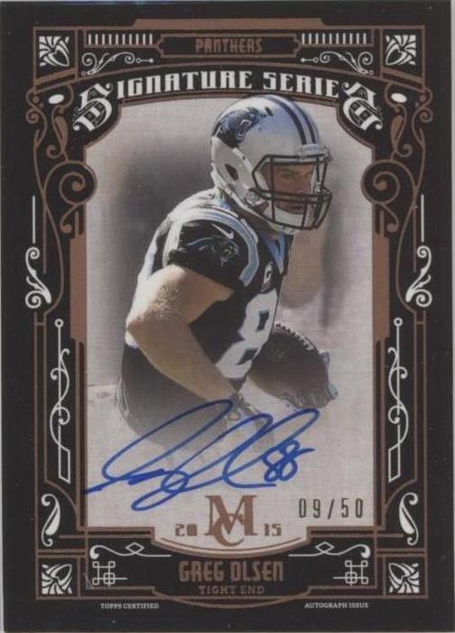 2015 Topps Museum Collection - Signature Series Greg Olsen #SSA-GO ...
