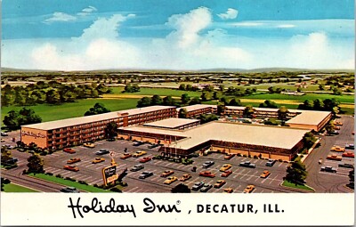 Decatur Illinois IL Holiday Inn Hotel US Rt 36 West Aerial View ...