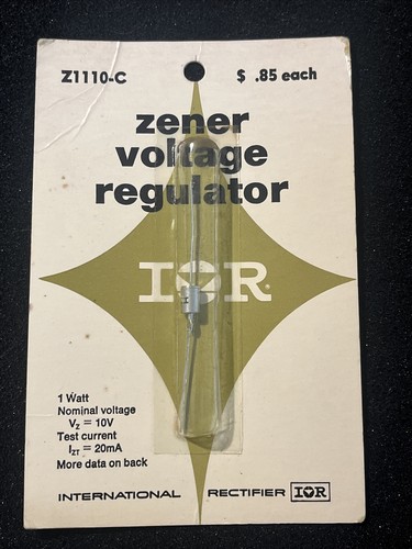 Z1110-C ~ 10V 1W ~ Zener Diode ~ International Rectifier ~ NOS | eBay