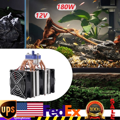 180W DC 12V Water Chiller Cooler Cooling Machine For Aquarium Fish ...