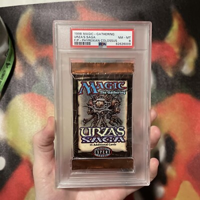PSA 8 Urza's Saga PHYREXIAN COLOSSUS Booster Pack Magic the Gathering ...