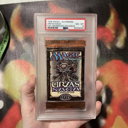 PSA 8 Urza's Saga PHYREXIAN COLOSSUS Booster Pack Magic the Gathering ...