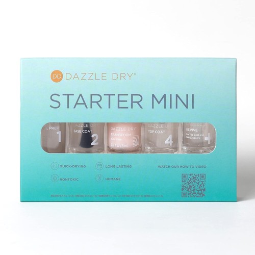 Dazzle Dry Complete Starter Mini Kit | Step 1 - Nail Prep, Step 2 ...