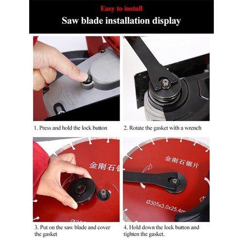 220V Electric Slotting Machine Stone Cutting Machine Reinforced ...