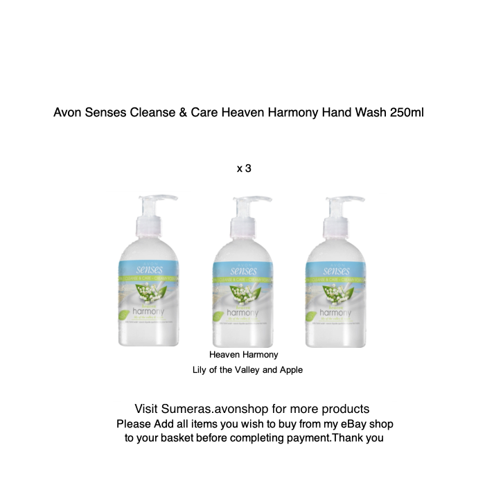 Avon Senses Daily Hand Wash ~Various 250ml Each ~ Free P&P ...