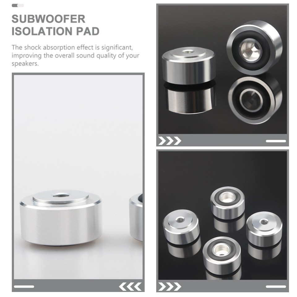 4 Pcs Shock Suspension Foot Nails Acoustic Isolation Feet Speaker Base ...