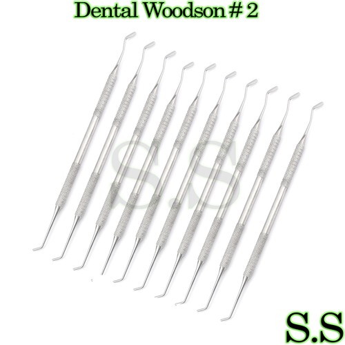 10× Dental Woodson # 2 Plugger Plastic Composite Filling Double Ended ...