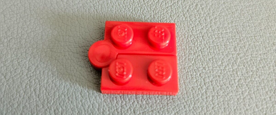 Lego parts 2429 + 2430 - Hinge Plate 1 x 4 Swivel, Top + Base - RED | eBay