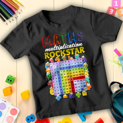 Kids Multiplication Rockstar National Numeracy Number Day Maths Day T ...