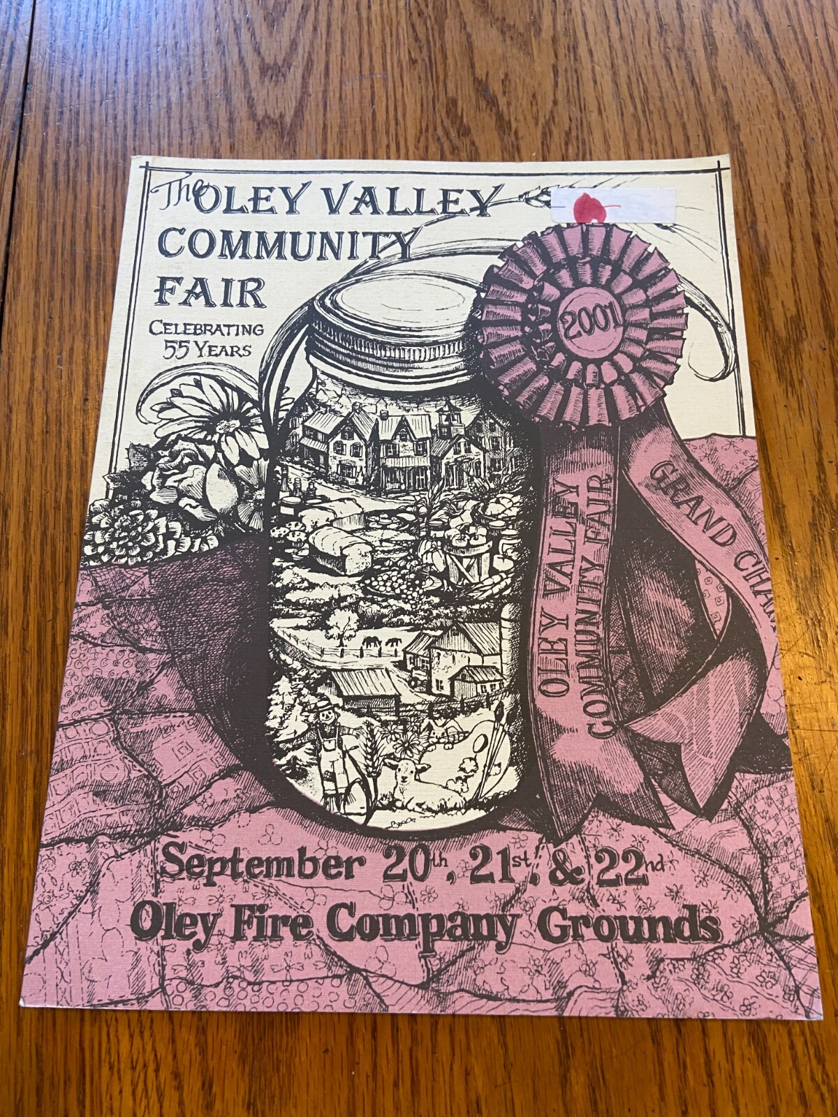 2001 Oley Valley (PA) Community Fair Program Booklet Celebrating 55 ...