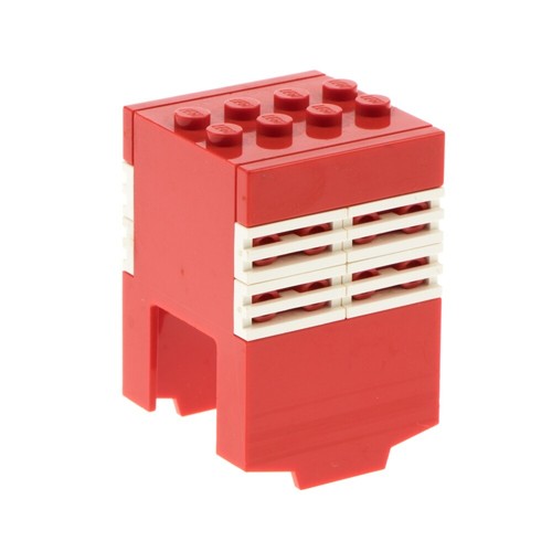 1x Lego Electric Monorail Motor Cover Red Grid Tiles 6399 2619 | eBay