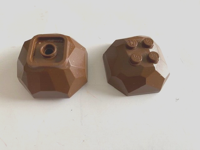 LEGO Parts: Octagonal Rock Boulder, Top & Bottom, Part #'s 42291 ...