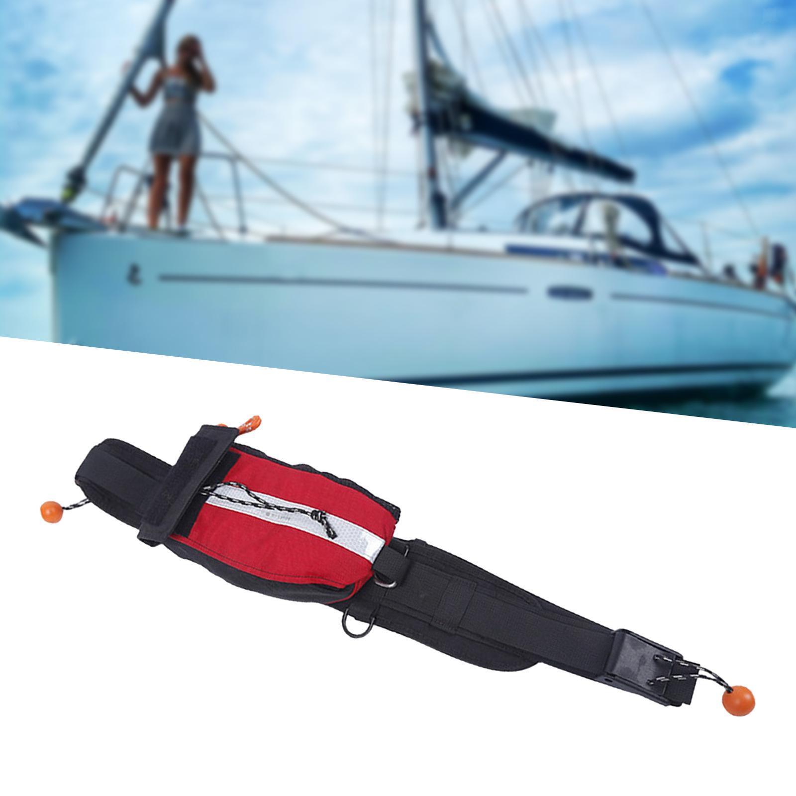 Throwable Rope Throw Bag Throwing Rope 49ft for Canoeing Boating Ice ...