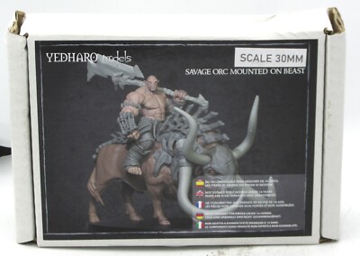 Yedharo Models YDM0804 Savage Orc Champion Mounted on Beast [30mm ...