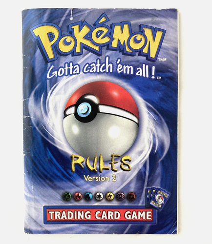 Pokemon TCG Rules Version 2 Booklet - Trading Card Game Base Set ...
