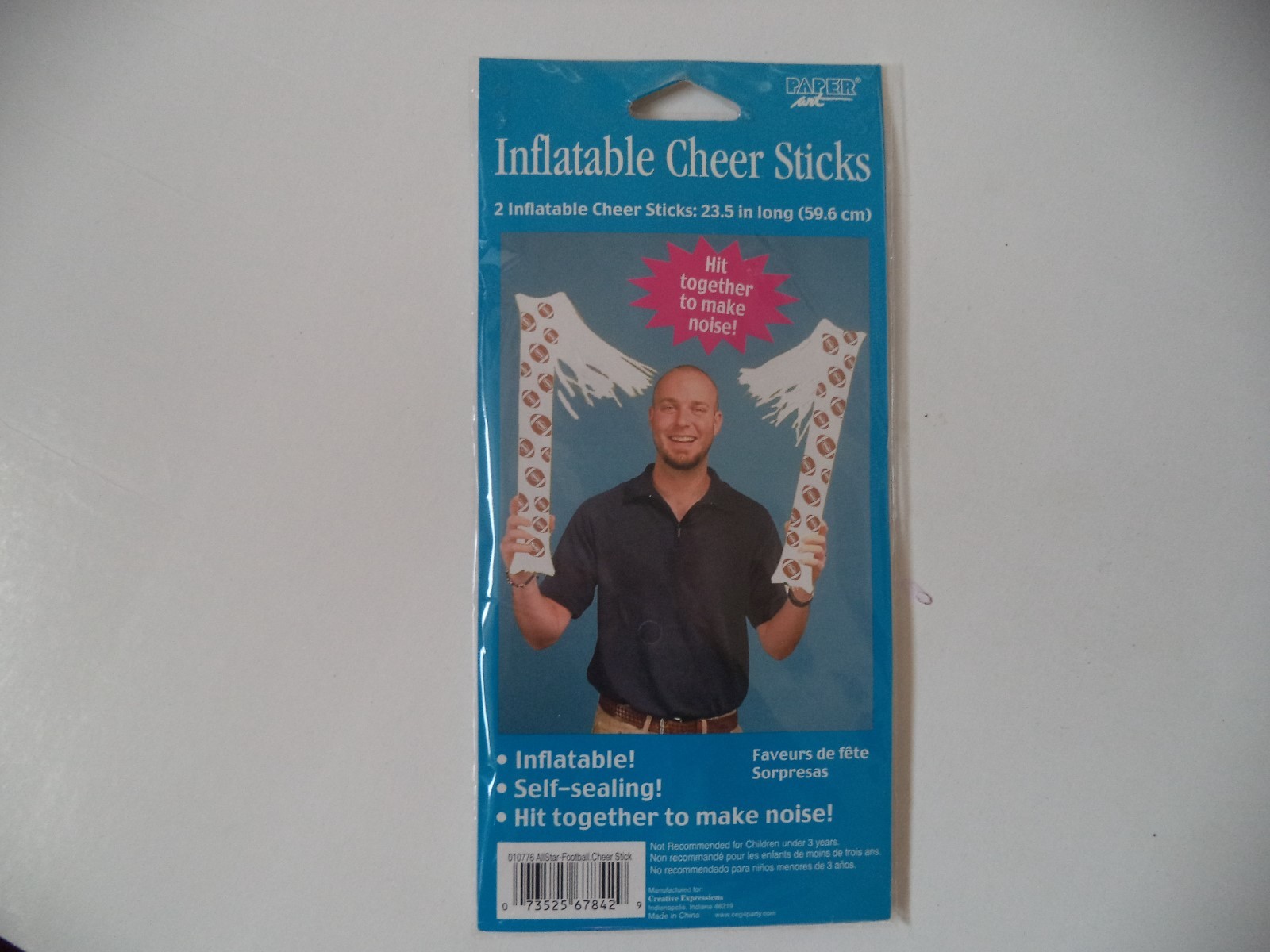 Two All Star Inflatable Self Sealing Football Cheer Sticks 23.5 Inch ...