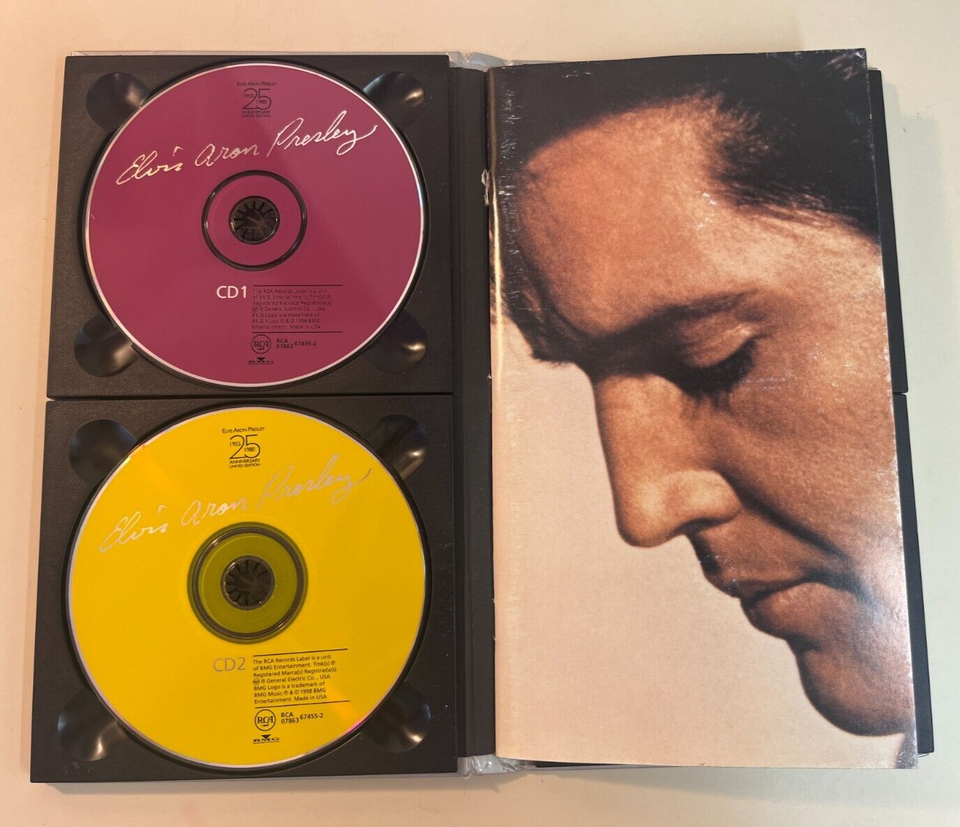 Elvis Aron Presley, Silver 25th Anniversary 4-CD Box Set, 36-Page ...