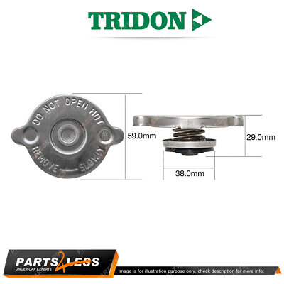 Tridon Radiator Cap Non Recovery System Metal Material Width 59.0mm ...