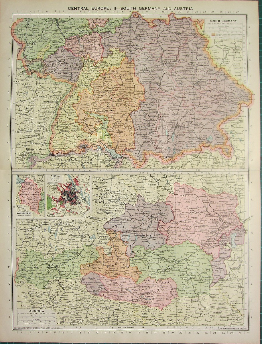 Vienna Austria Map Europe
