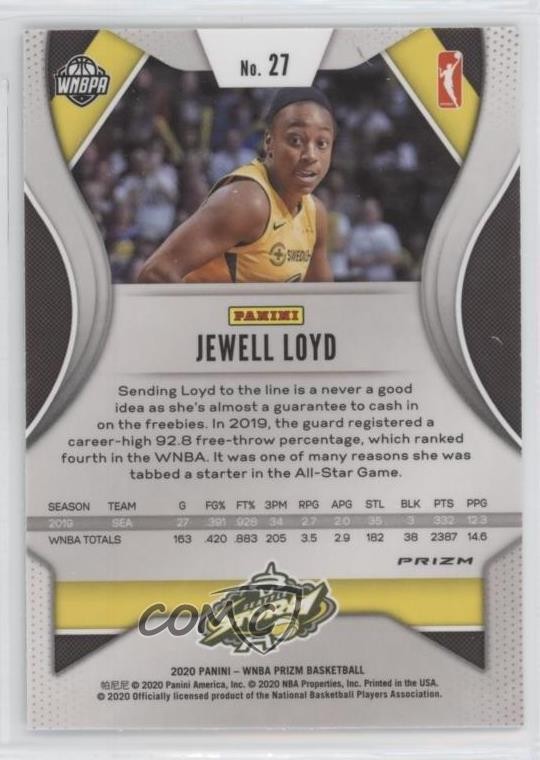 2020 Panini Prizm WNBA Hyper Prizm Jewell Loyd #27 | eBay