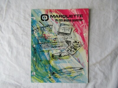 Marquette M-135 engine analyzer brochure | eBay