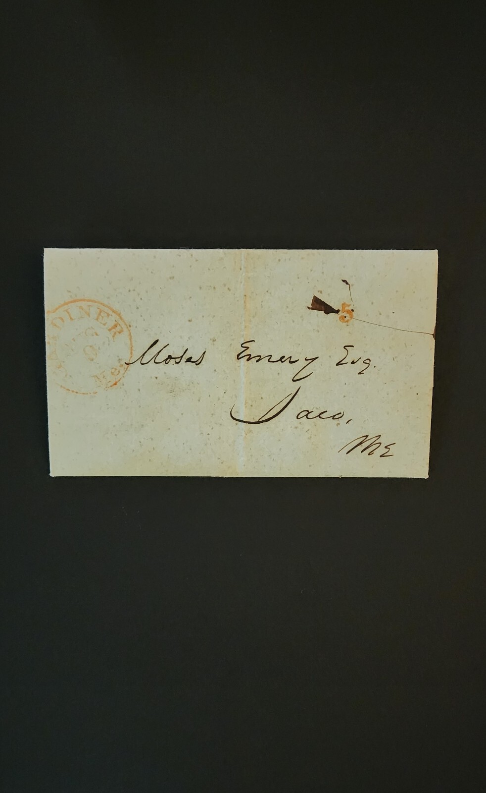 1850 Letter Written by Moses Emery, Speaks of Selling Slave.."Very Nice ...