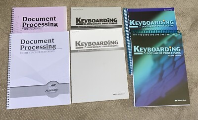 Abeka Keyboarding and Document Processing Student Text and Keys Lot | eBay
