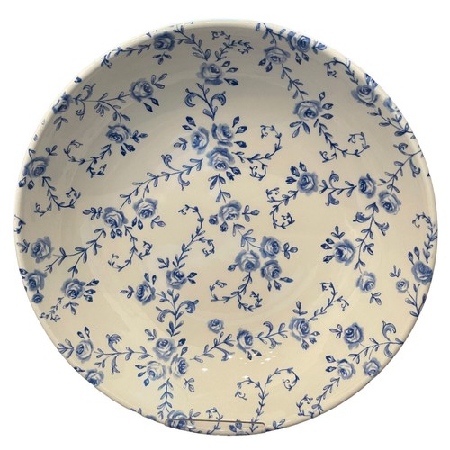 (2) ROYAL STAFFORD Shabby Chic Blue Rose Floral Porcelain 9" Pasta ...