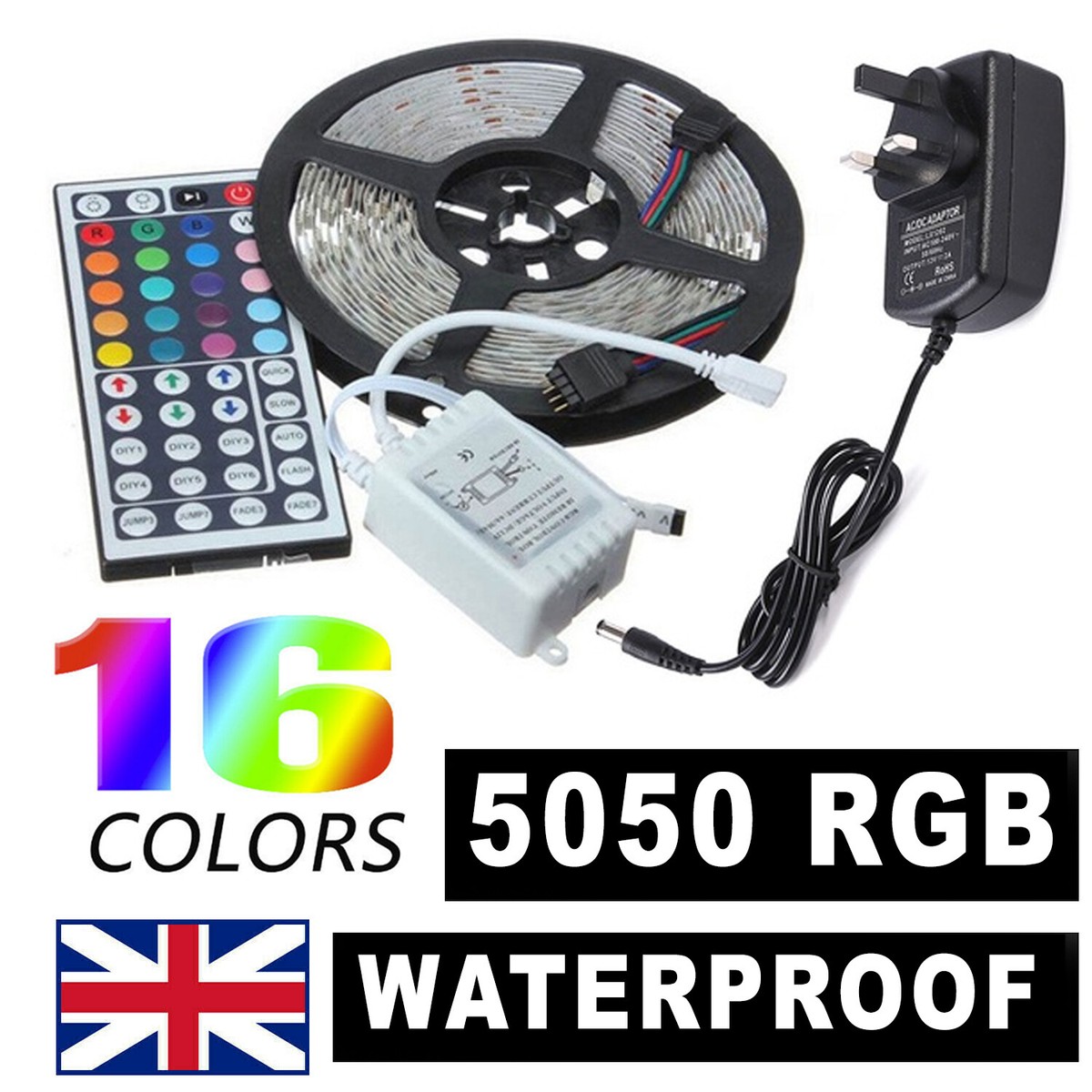 Led Strip Light Kit Wire Code RGB LED Strip Light Kit 5m 12V
