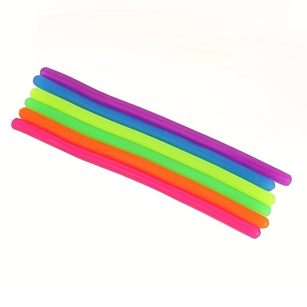 6PCS Stretchy Elastic String Noodles Stress Anxiety Relief Sensory ...