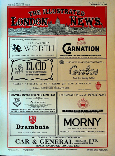 Illustrated London News November 30 1963 JFK Assassination Aldous ...