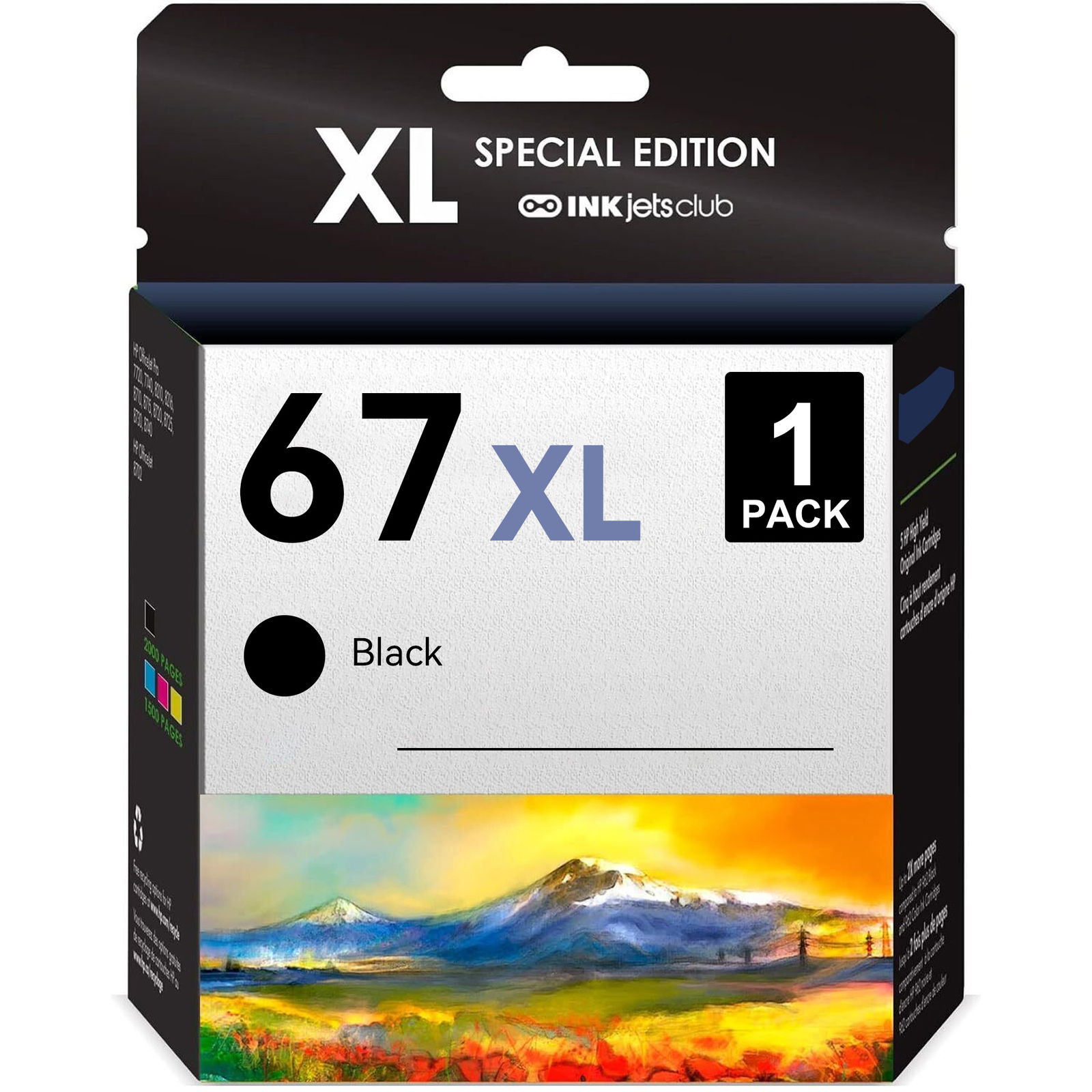 67XL Ink Cartridges for HP 67 XL Deskjet 2755 4155 4158 Envy 6052e ...