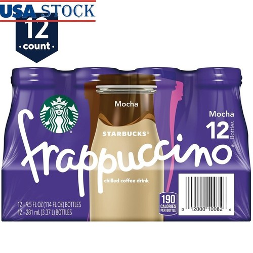 12 Pack Mocha Iced Coffee Frappe Drink Smooth Creamy Shelf-Stable ...