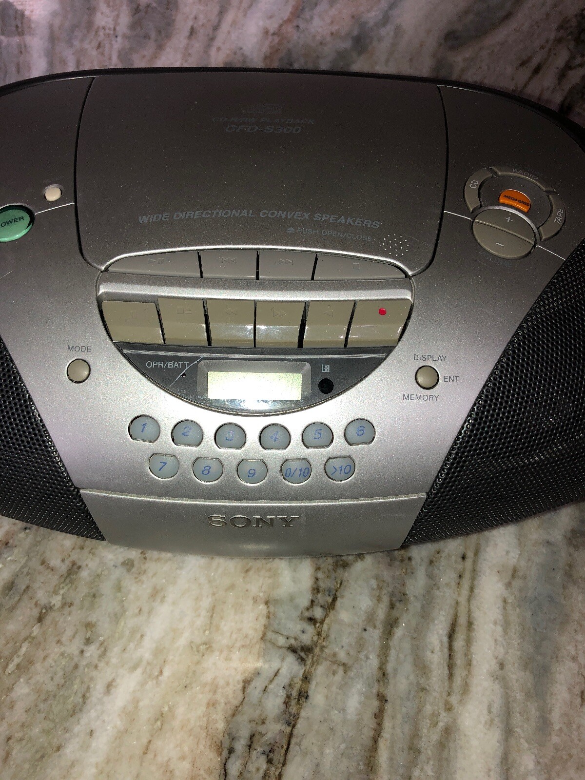 Sony CFD-S300 CD CD-R/RW AM/FM Cassette Player Recorder Boombox - Fully ...