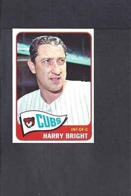 1965 TOPPS #584 HARRY BRIGHT-1--BV $15--CUBS--NO CREASES--NR/MT | eBay