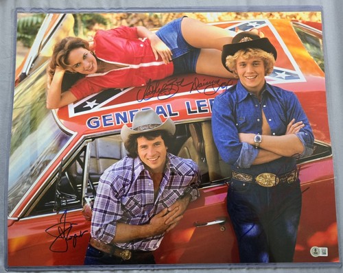 Dukes of Hazzard Bo, Luke & Daisy Signed 16x20 Photo Beckett Witness | eBay