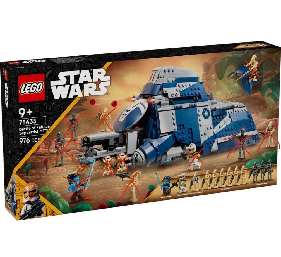 LEGO Star Wars: The Clone Wars Battle of Felucia Separatist MTT 75435 ...