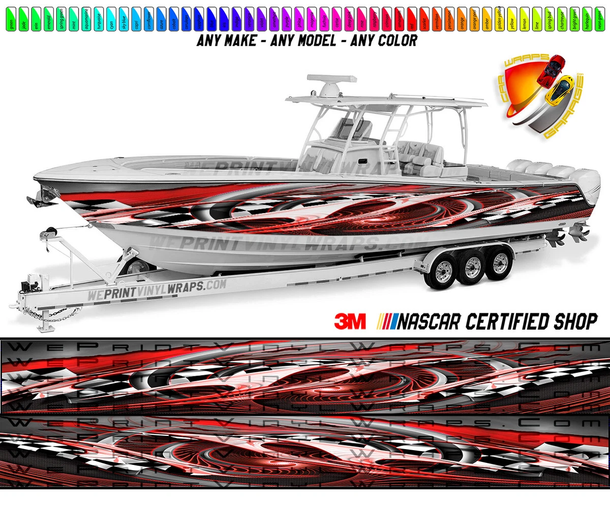 Aluminum Boat Graphics Wraps